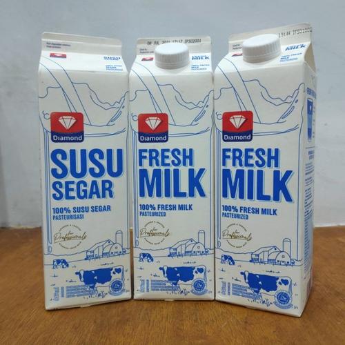 Jual DIAMOND FRESH MILK PLAIN 946ML X 1 ,100% SEGAR & SEHAT BERGIZI ...