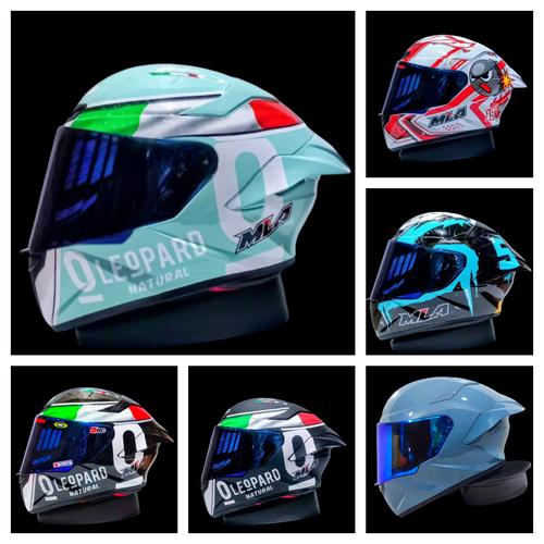 Jual HELM MLA TTC CRYPTON ORIGINAL FULL FACE - LEOPARD BLACK DOFF, L ...