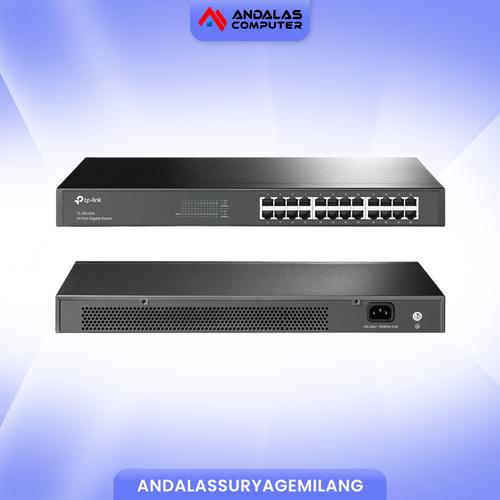 Promo Rackmount Switch Hub TP-LINK TL-SG1024 24-Port 10/100/1000Mbps ...