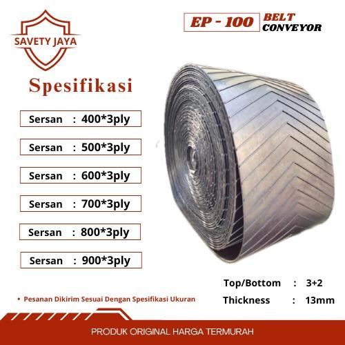 Jual Conveyor Belt Sersan EP 100 x 3ply Size 400mm 500mm 600mm 700mm ...