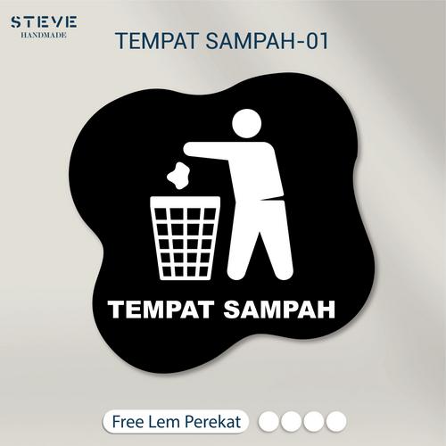 Jual Sign Board Tempat Sampah | Papan Tanda Tempat Sampah Label Akrilik ...