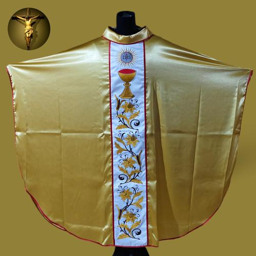 Jual Kasula Romo Imam Katolik/Chasuble/Full Bordir/Kasula Gold - Kab ...