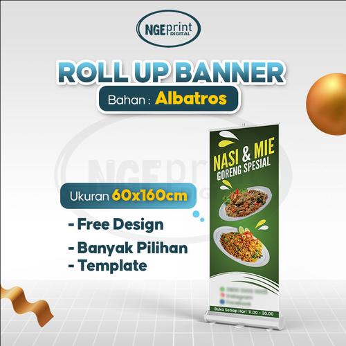 Jual Cetak Roll up Banner Bahan Albatros Free design / Standing Roll Up ...