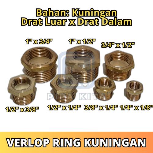 Jual Verlop Ring Kuningan Vlok Ring Drat Luar Dalam Reducing Faucet ...