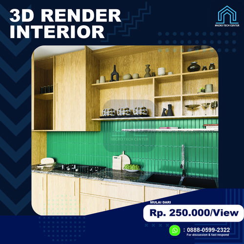Jual [3D RENDER INTERIOR] - ARSITEK PROFESIONAL (FREE REVISI BUKU ...