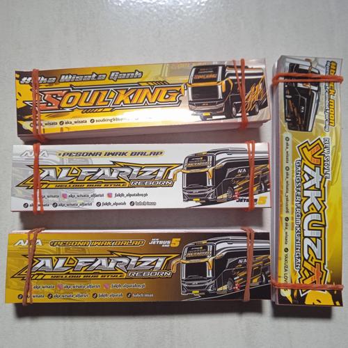Promo Stiker bus Alfarizi , soul king dan yakuza Aka wisata jetbus 5 ...