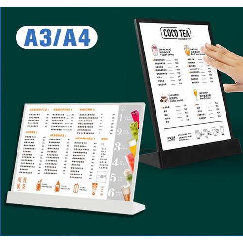 Jual Stand Menu Makanan / Lampu Papan Menu Akrilik / Display Led Menu ...