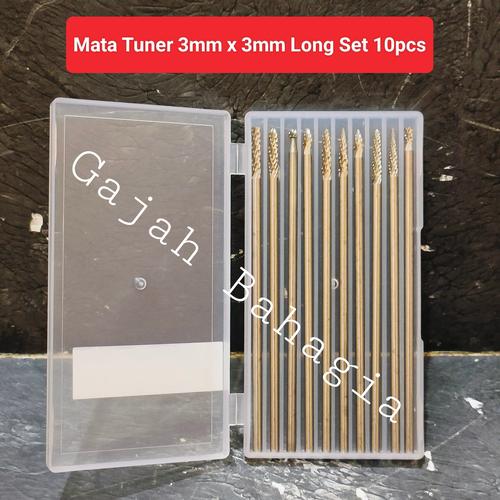Jual Mata cuner tuner bor cun 3mm x 3mm Long Set 10pcs Panjang 3x3 ...