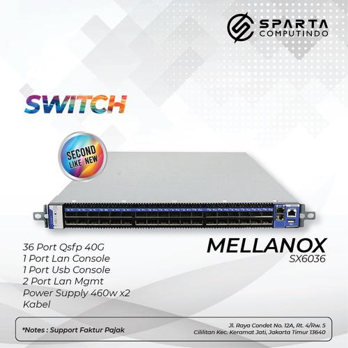 Jual Switch Mellanox SX6036 36 Port Qsfp 40G - Jakarta Timur - SPARTA ...