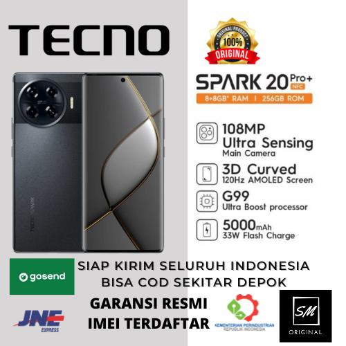 Jual Tecno Spark 20 Pro Plus 8/256 GB Garansi Resmi TECNO SPARK 20 Pro+ NFC - BLACK - Kota Depok ...