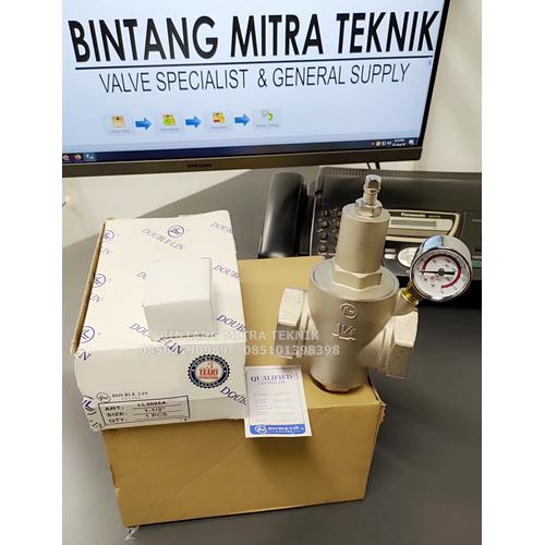 Jual PRV PRESSURE REDUCING VALVE DOUBLE LIN 1 1/2" DN40 PN16 + GAUGE ...