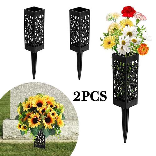 Jual 2pcs Vas Bunga Makam Vas Bunga T-shape Detachable Vas Halaman ...