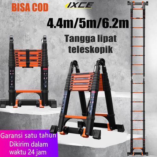 Jual Tangga Lipat Aluminium Teleskopik 5M Double Telescopic Ladder 5 ...