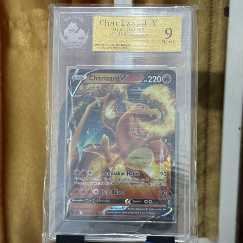Jual Charizard V s9 014/100 rr pokemon tcg indonesia grade 9 oleh zard ...