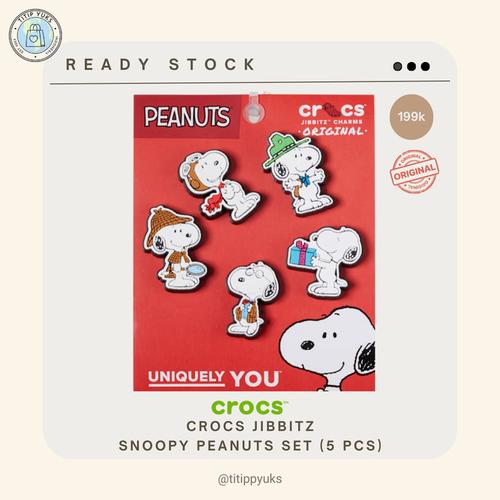 Jual Jibbitz Crocs Original Snoopy Peanuts Set isi 5 pcs - Jakarta ...