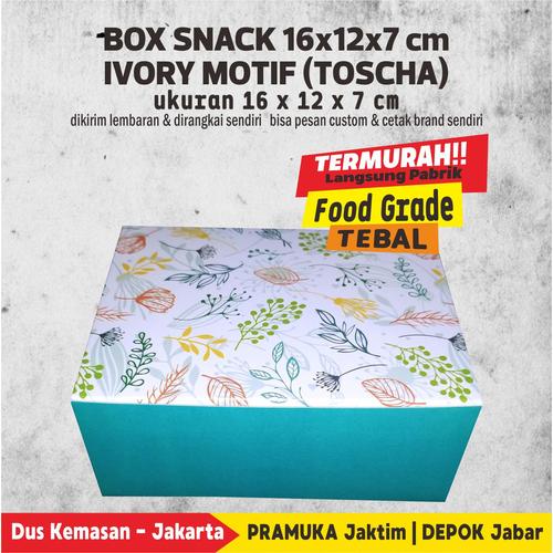Jual Box Snack, Dus Snack, Box Kue 16 x 12 x7 cm Foodgrade - 12X12X7 I ...