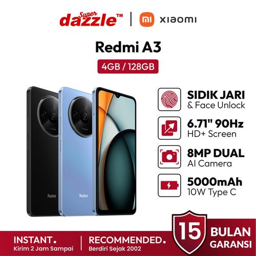 Promo HP Xiaomi Redmi A3 4/128 GB Garansi Resmi 15 Bulan TAM Indonesia ...