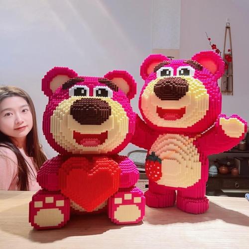 Jual TR42 Nano Blocks Lotso Bear BIG 3D Model, Mainan Blok Susun ...