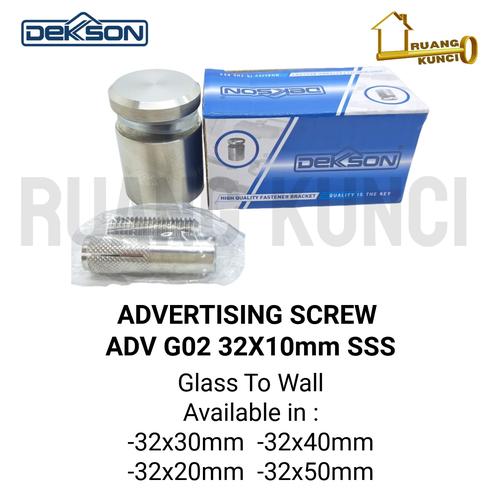 Jual Baut Konektor Baut Railing Kaca Ke Tembok Pin Kaca Padat Dekkson ...