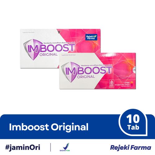 Jual Imboost tablet daya tahan tubuh 1 strip isi 10 tablet - imbost ...