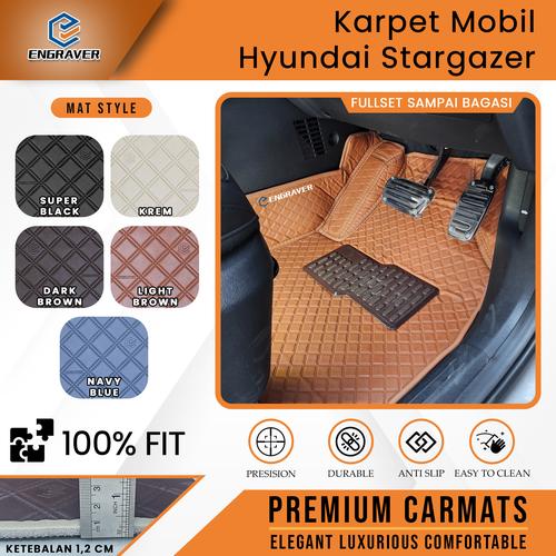 Promo Engraver Mat Hyundai Stargazer Tahun 2022 Synthetic Leather ...