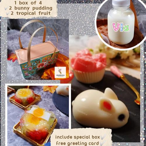 Jual HAMPERS MOONCAKE PUDDING PREMIUM BOX | PARCEL MOONCAKE 1 KOTAK ISI ...