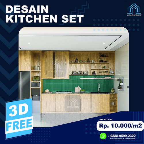 Jual [DESAIN KITCHEN SET] - ARSITEK PROFESIONAL (FREE REVISI BUKU ...