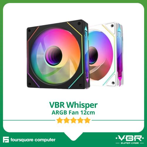 Jual Fan Casing VBR WHISPER ARGB Black & White 12cm 3Pin 5V - Kota ...