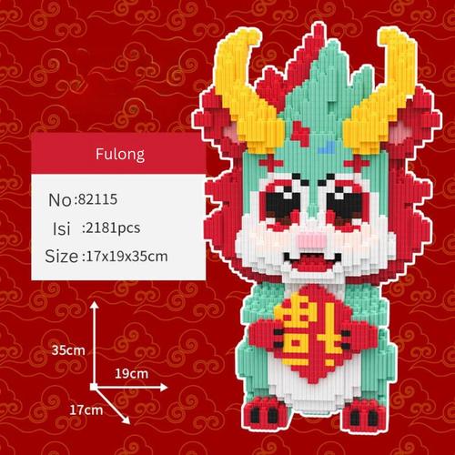 Jual KY66 Nano Blocks CNY New Year Edition Medium 3D Model, Mainan Blok ...