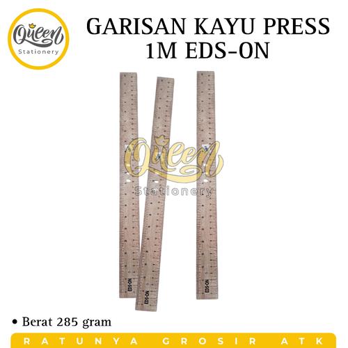 Jual 1 PCS GARISAN KAYU PRESS 1M EDS-ON / PENGGARIS KAYU PAPAN TULIS ...