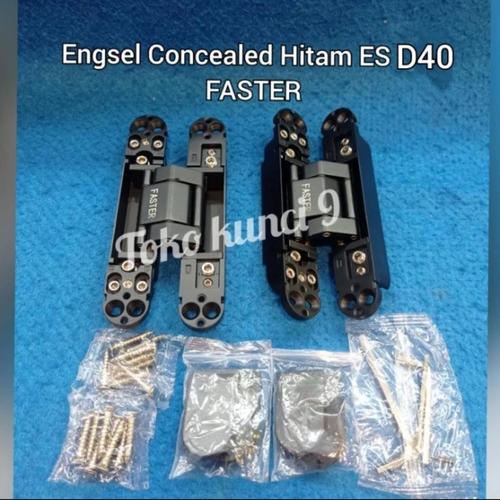 Jual Engsel Concealed Faster ES D40 / Engsel Hitam Concealed engsel ...