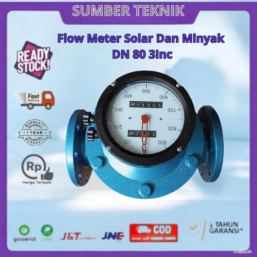 Jual Flow meter Solar 3" Flowmeter Minyak Model TOKICHO 3INCH Oval GEAR ...