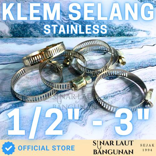 Jual Hose Clamp Klem Selang 1/2 Inch - 3 Inch Stainless - 1" - Jakarta ...