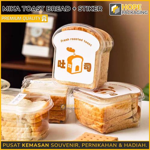 Jual Mika Toast Bread + Sticker / Mika Roti Tawar / Mika Roti Bulat ...