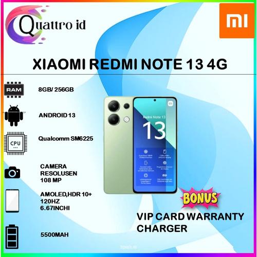 Jual Xiaomi Redmi Note 13 4G 8gb 256gb 6,67 Amoled 120Hz - 8GB/256GB ...