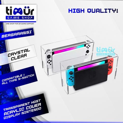 Promo Transparent Host Cover Display Box Pelindung Nintendo Switch OLED ...