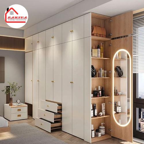 Jual lemari pakaian custom/wardrobe pakaian kustom/lemari full plafon ...