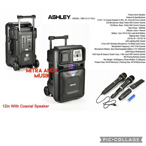 Jual Speaker aktif portable meeting ashley pbx12 trolley active speaker ...