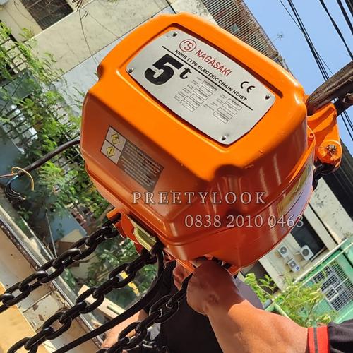 Jual Chain Hoist Electric 5 Ton x 6 Meter 12 Meter Nagasaki 380v Katrol ...