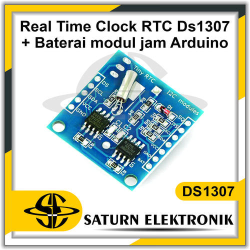 Jual RTC I2C DS1307 + AT24C32 Real Time Clock Plus Battery CR2032 ...