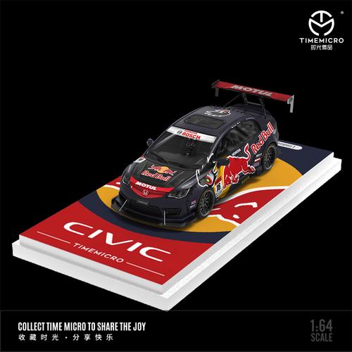 Jual Time Micro 1:64 Honda Civic Type R FD2 Modified Red Bull Racing Livery Limited - Kota ...