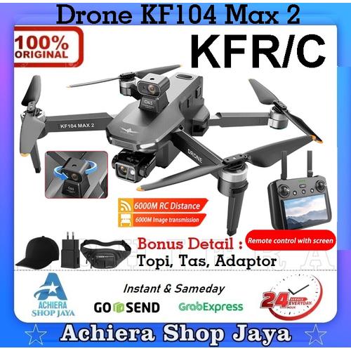 Promo KF104 Max2 / Max 2 6KM Drone GPS 3-Axis Gimbal 4K Camera With Screen Display Remote ...