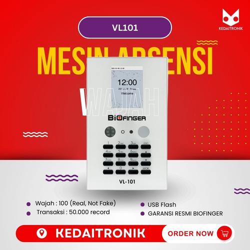Jual Mesin Absensi Wajah BioFinger VL-101 USB Flash Excel Bio Finger ...