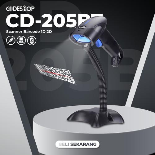 Jual Codeshop CD-205BT Barcode Scanner 1D 2D Wireless Bluetooth Dongle ...