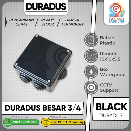 Jual Duradus CCTV Hitam Outdoor Junction Box CCTV Plastik Waterproof ...