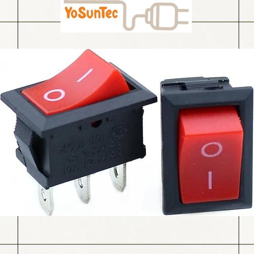 Jual Saklar Switch Rocker 3 Pin Segi Nyala Lampu Merah KCD1 Amplifier ...