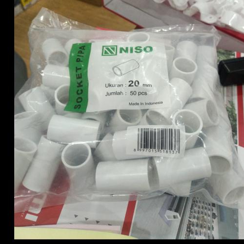 Jual SOCKET / SOKET PIPA LISTRIK 20 MM NISO (50 PCS) - SOK / SAMBUNGAN PIPA - Kota Tangerang ...