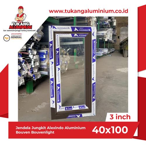 Jual Jendela Jungkit Alexindo Aluminium Bouven Bouvenlight 40x100 - 3 ...