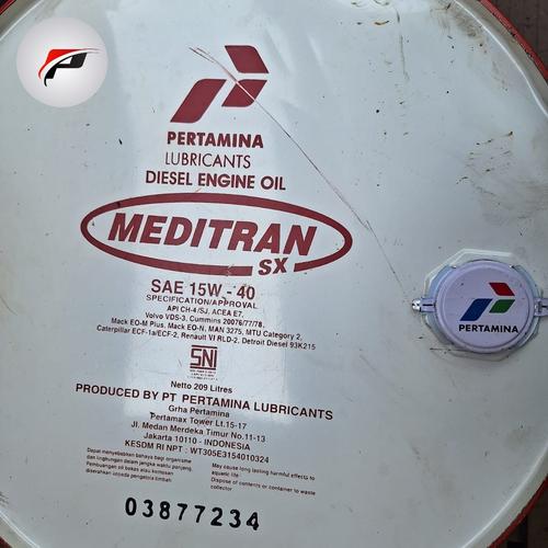Jual Oli Mesin Diesel Pertamina Drum Meditran SX SAE 15W-40 CH-4 isi ...