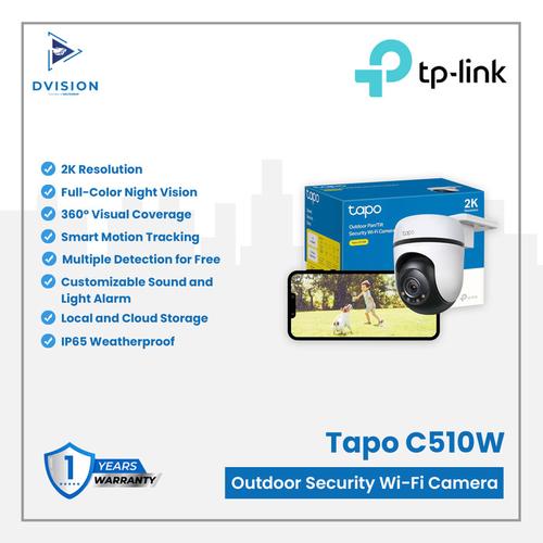 Jual TP-link Tapo C510W 3MP/2K Outdoor WiFi CCTV IP Camera PTZ 360 ...